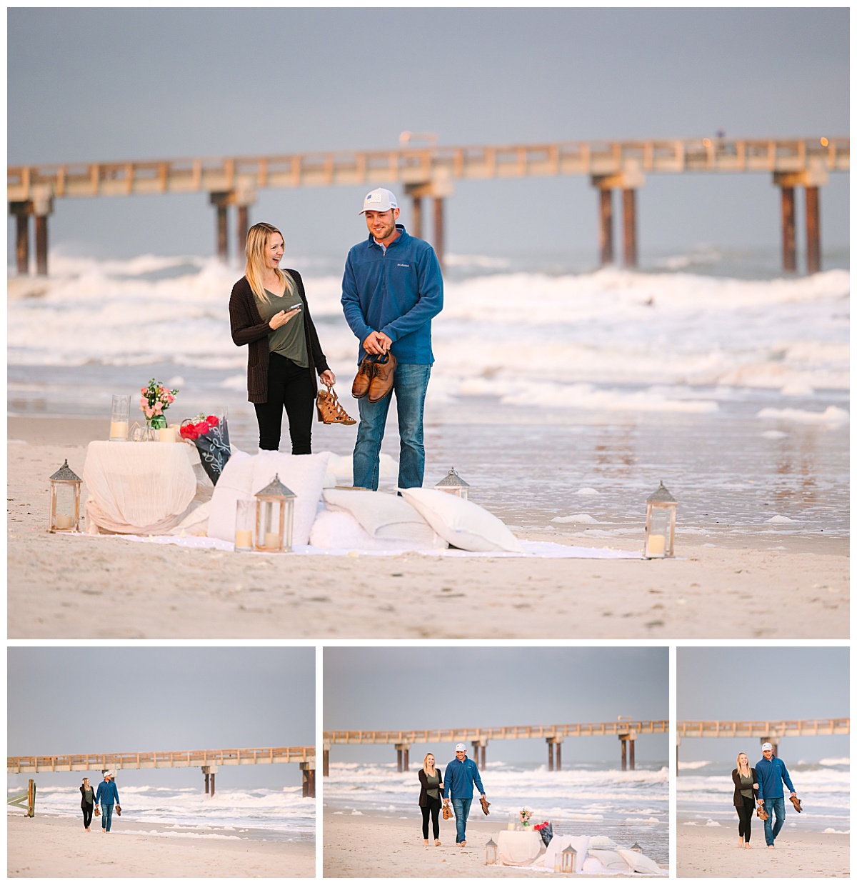 Romantic Beach Proposal in St. Augustine, FL - Laura Perez Photography LLC